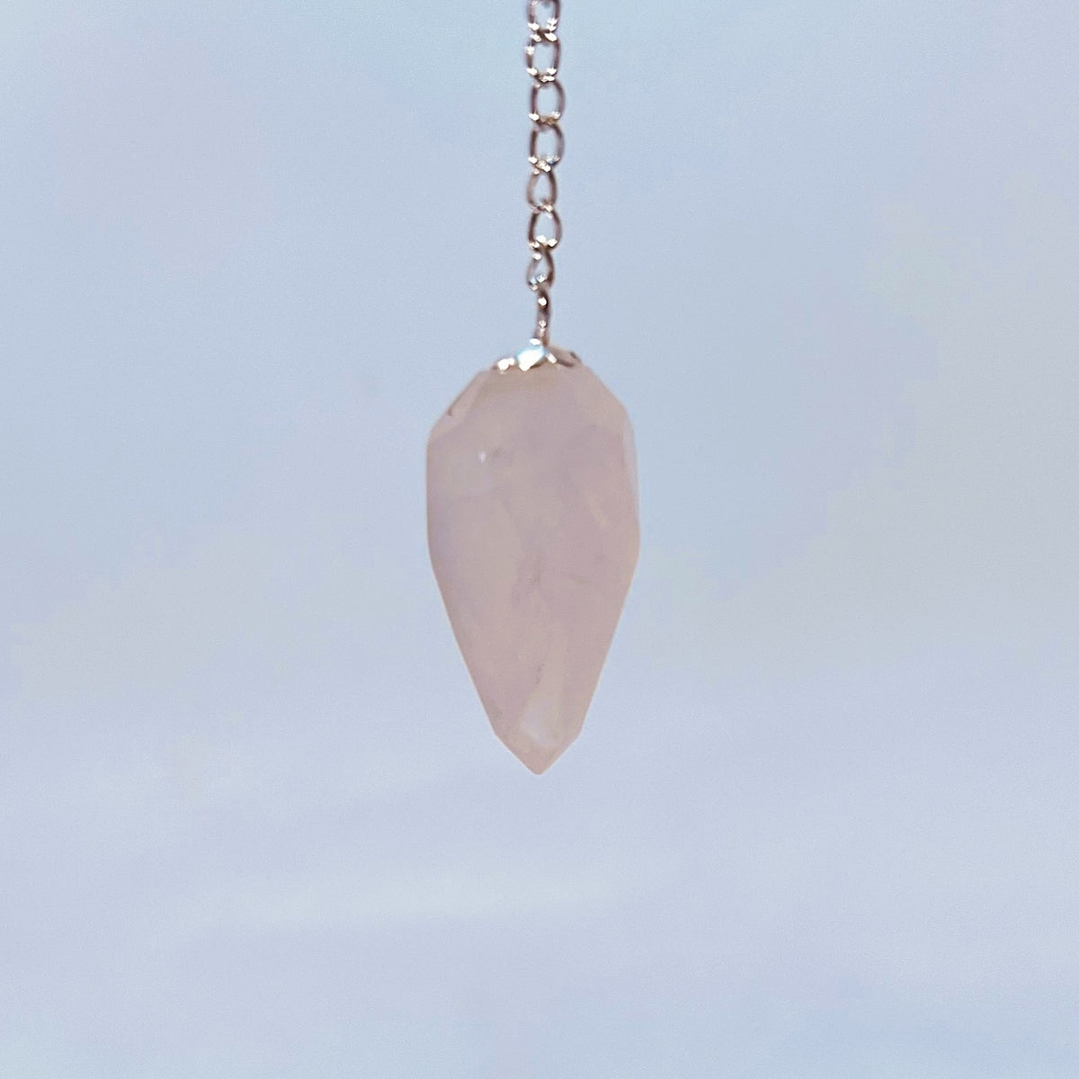 Rose Quartz Pendulum - Multifaceted – Dancing Cranes Imports
